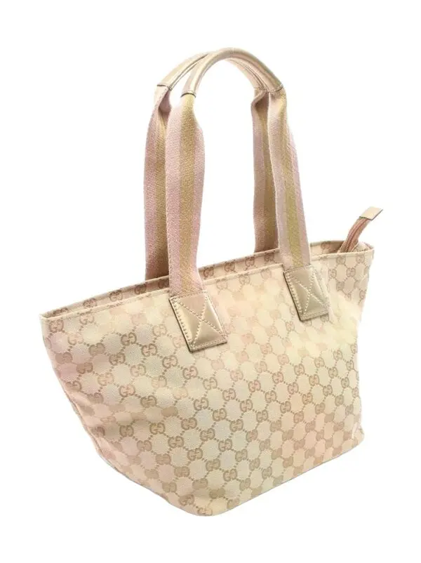 Gucci Gg Canvas Sherry Line Tote Bag - Neutrals