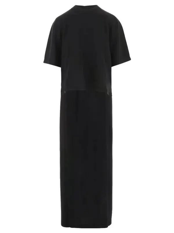 SA SU PHI Cashmere Crew Neck Dress - Black