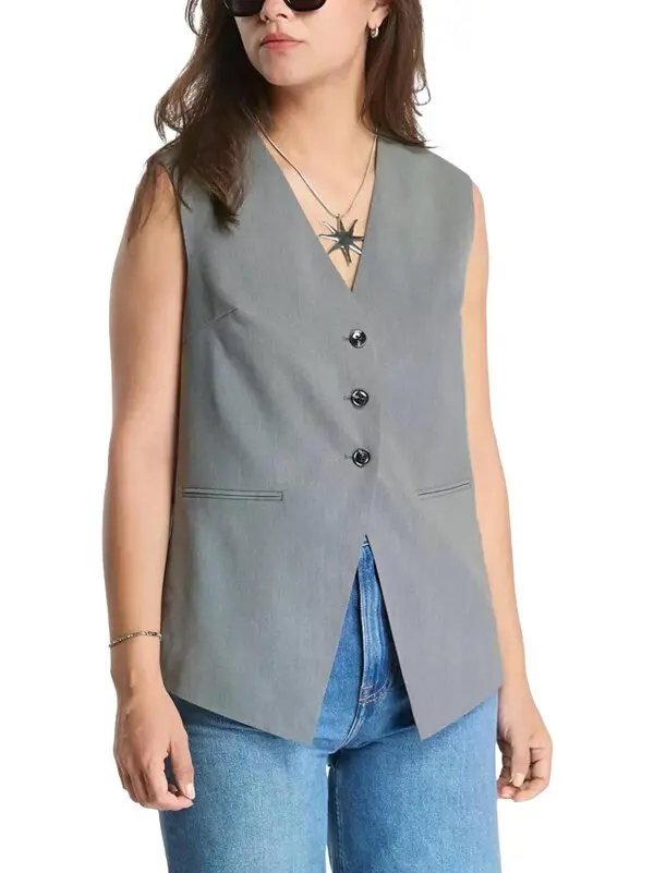 SAMSOE SAMSOE Satova Waistcoat - Grey
