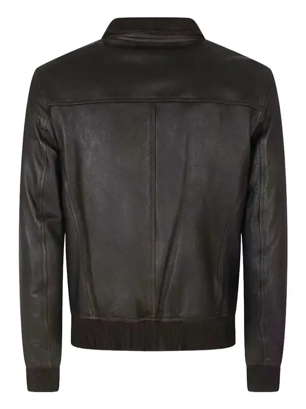 STEWART Nuvola Campus Leather Jacket - Brown