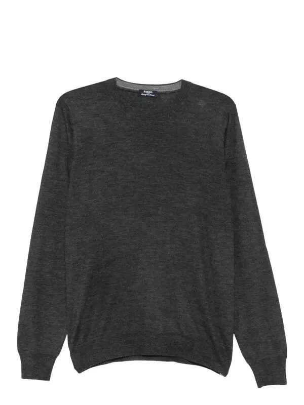 BARBA NAPOLI Crew-neck Long-sleeve Sweater - Grey