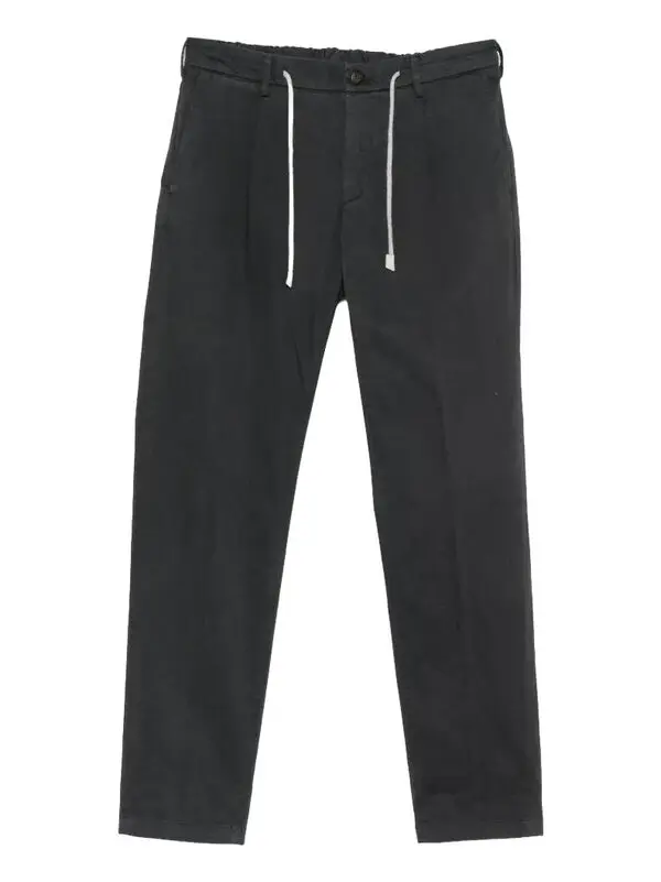 Eleventy Drawstring Straight-leg Trousers - Grey