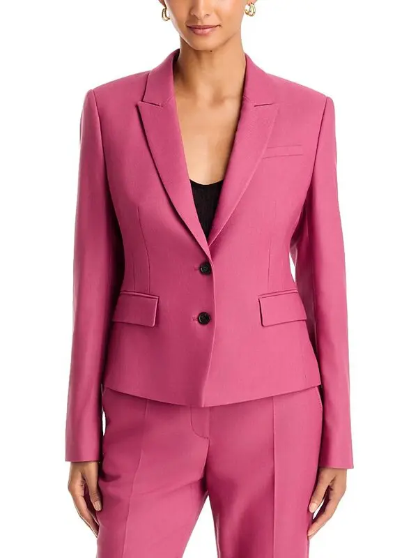 BOSS Jia Single Breasted Blazer - Open Red