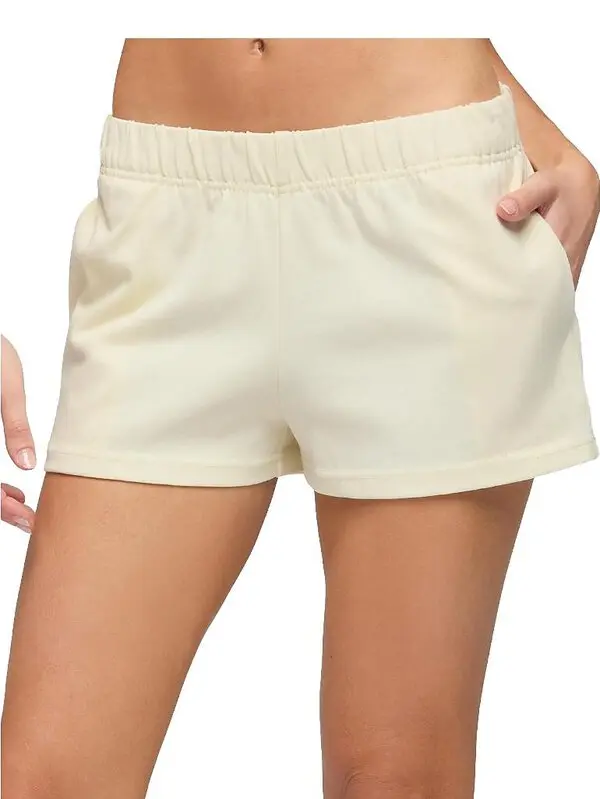 EDIKTED Cecilia Cotton Shorts - Light-yellow