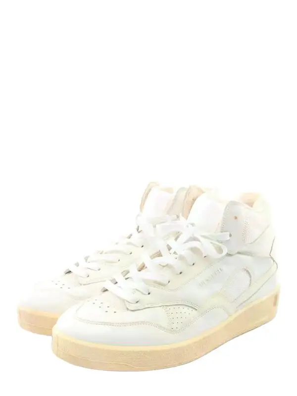 JIL SANDER Paneled High-top Sneakers - White