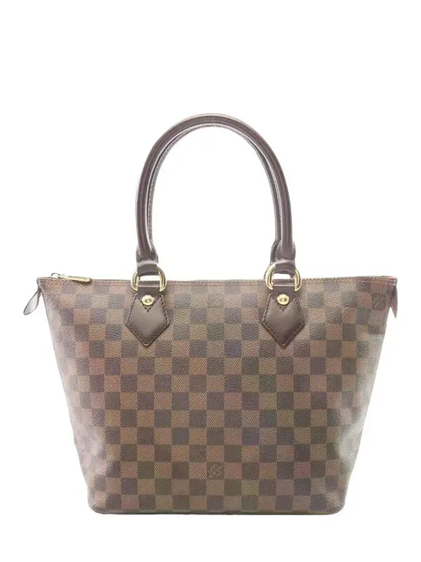 LOUIS VUITTON Damier Ebene Saleya Pm Tote Bag - Brown