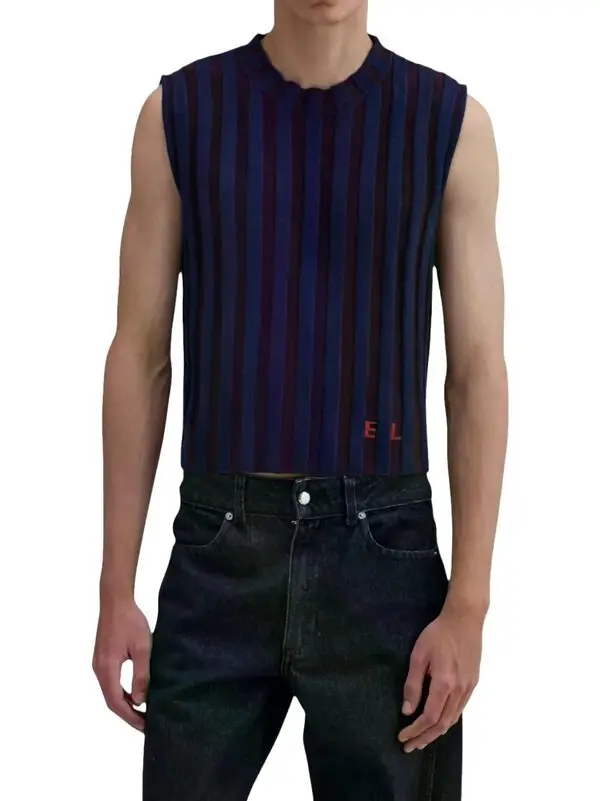 Eckhaus Latta Keyboard Ribbed Vest - Blue