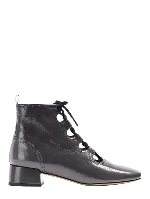 NAGUISA Elur Gloss Ankle Boot - Grey