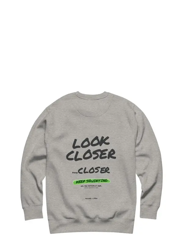 ANCHOR & CREW Organic Cotton Printed Sweatshirt - Grey