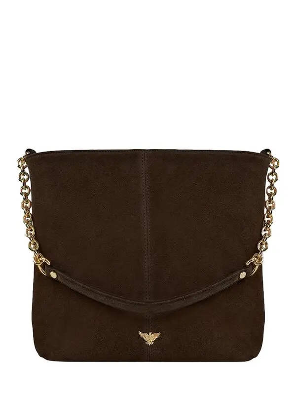 APATCHY LONDON Suede Bag - Brown