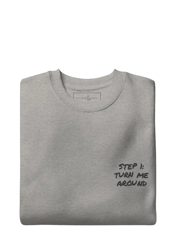 ANCHOR & CREW Organic Cotton Sweatshirt With Printed Motif - Grey
