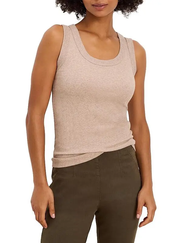 NIC+ZOE Ribbed Tank Top - Malt