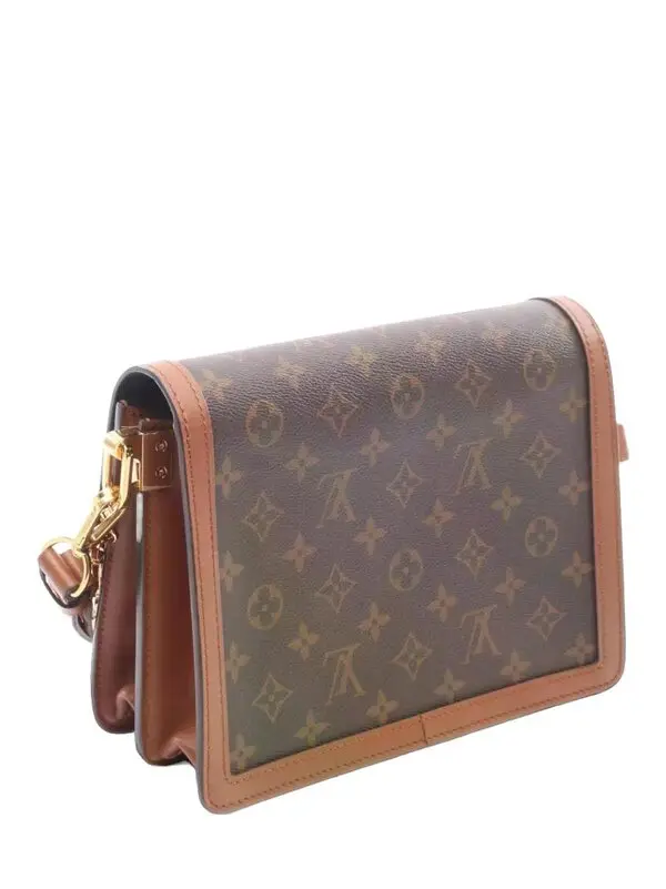 LOUIS VUITTON Dauphine Mm Monogram Reverse Shoulder Bag - Brown