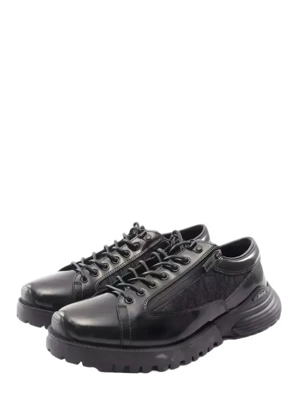 Dior Oblique Jacquard Derby Shoes - Black