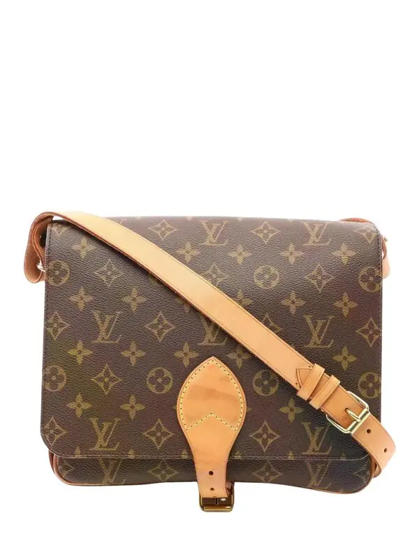 LOUIS VUITTON Monogram Canvas Cartesier Gm Shoulder Bag - Brown