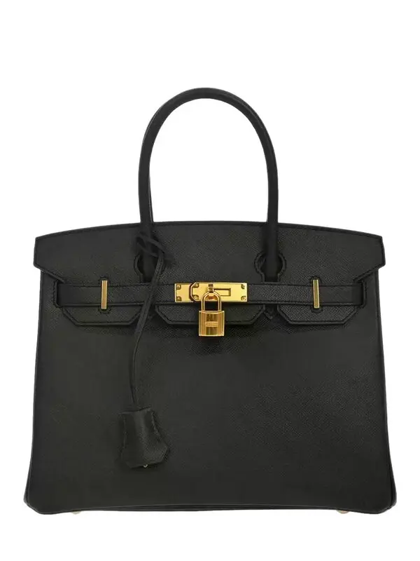 Hermès 2015 30 Birkin Tote Bag - Black