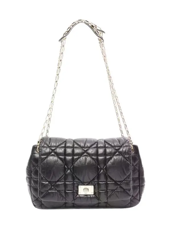Dior Milly La Forêt Cannage Shoulder Bag - Black