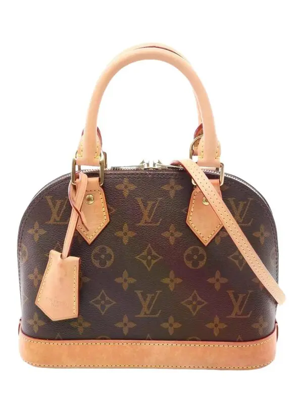 LOUIS VUITTON Monogram Canvas Alma Bb Tote Bag - Brown