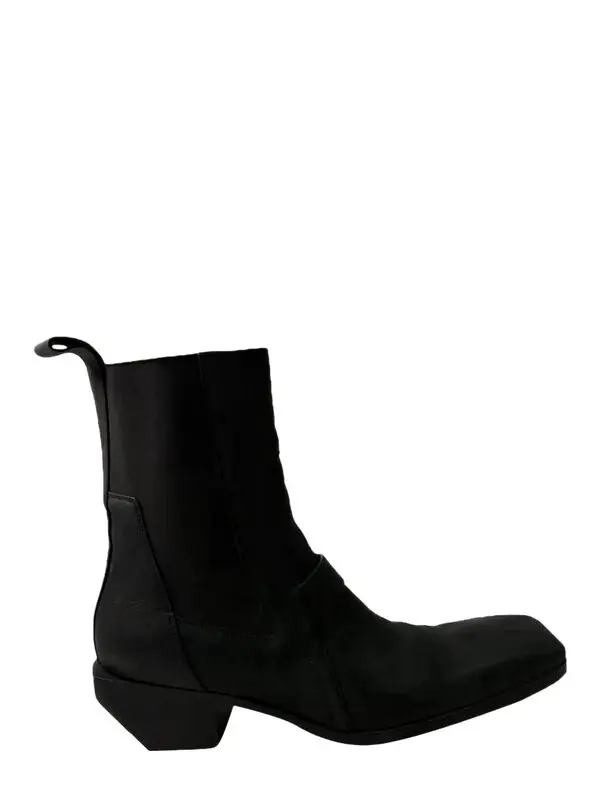 Rick Owens Heeled Square-toe Ankle Boots - Black