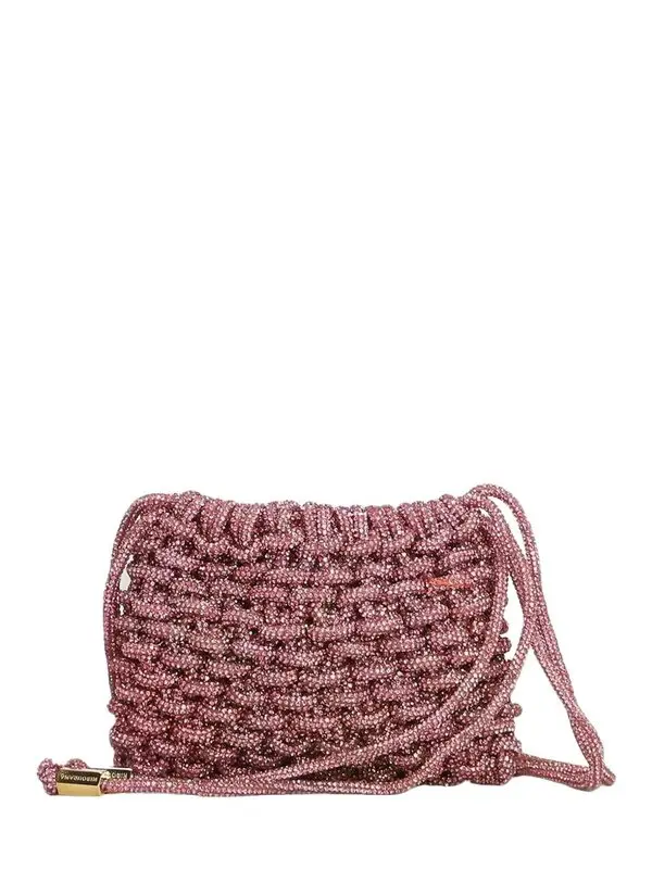 HIBOURAMA Mini Penelope Crystal-embellished Shoulder Bag - Pink