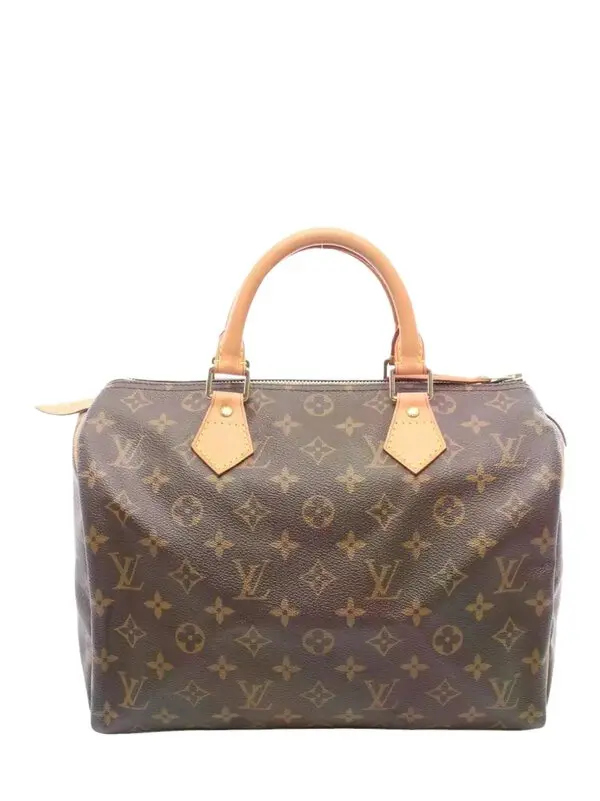 LOUIS VUITTON Monogram Speedy 30 Handbag - Brown