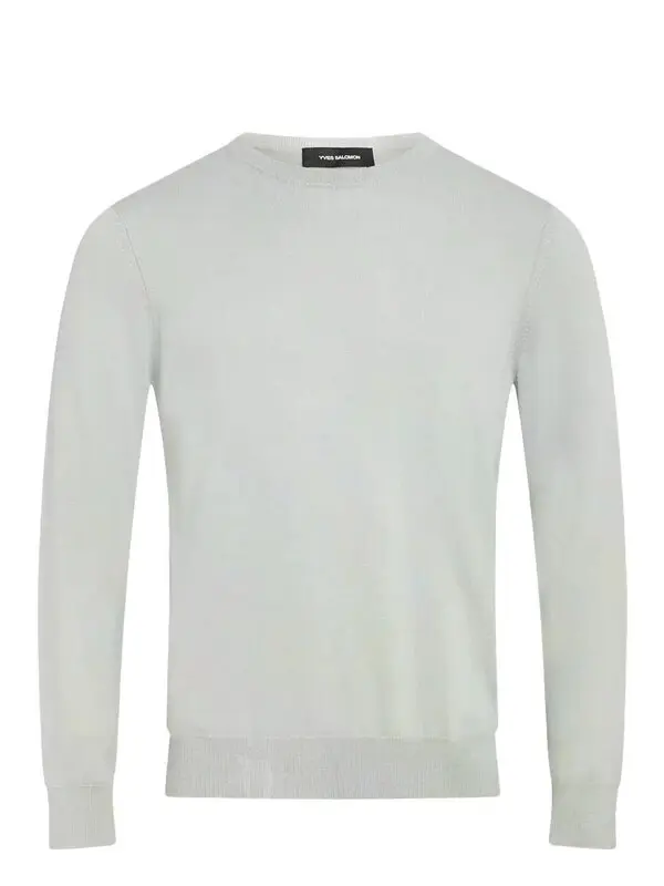 YVES SALOMON Crew Neck Sweater - Grey