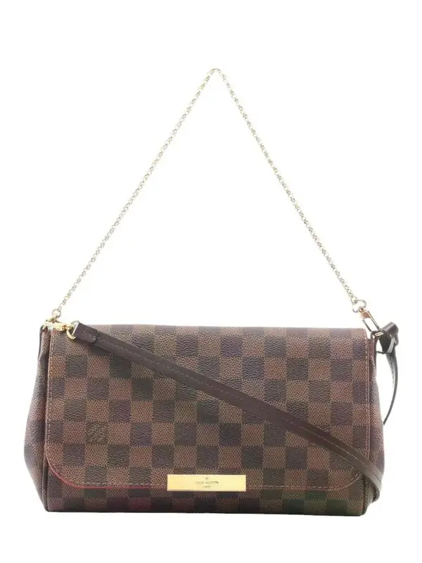 LOUIS VUITTON Favorite 2014 Mm Damier Ebene Shoulder Bag - Brown