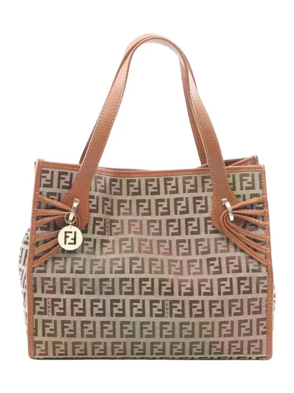 Fendi Zucchino Tote Bag - Brown