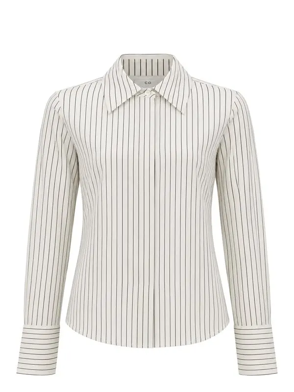Co Camicia In Seta Striped Silk Shirt - Multicolour