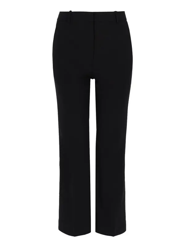 Co Cropped Cigarette Trousers - Black