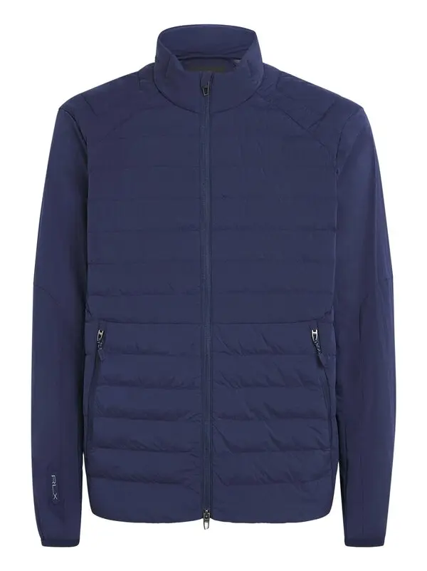 Rlx Ralph Lauren Padded High-neck Zip-up Jacket - Navy