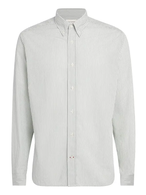 Oliver Peoples Cotton Stripe Brook Shirt - Green