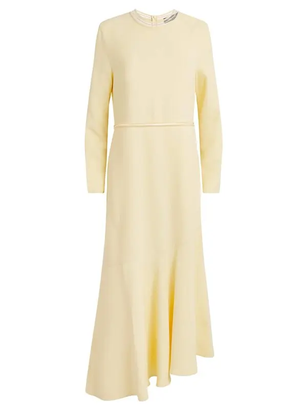 Fabiana Filippi Asymmetrical Midi Dress - Yellow