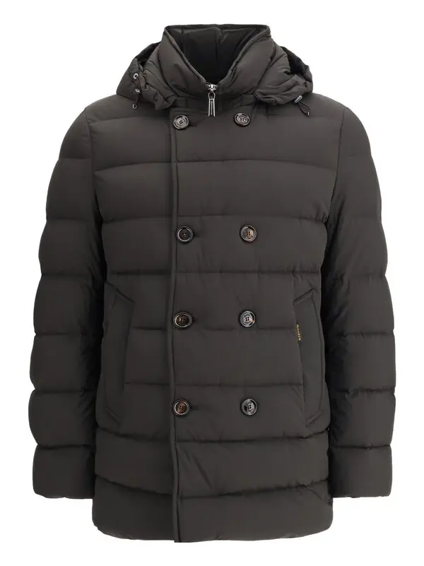 MOORER Florio Double-breasted Padded Jacket - Black