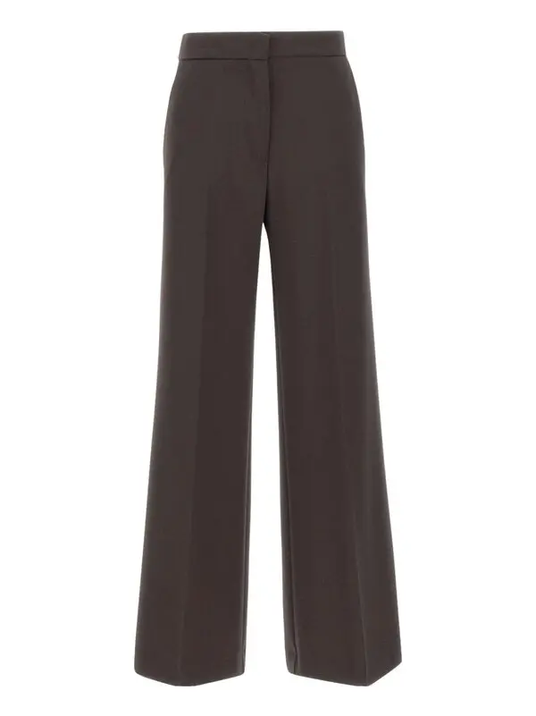 KAOS Pleated Palazzo Pants - Brown