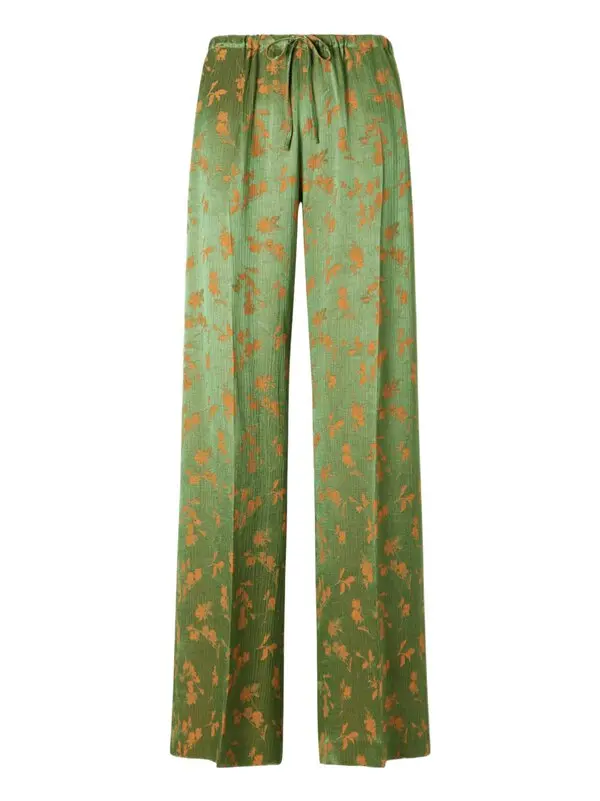 Dries Van Noten Wide Leg Jacquard Trousers - No