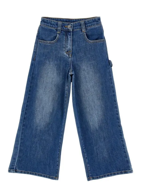 Ermanno Scervino Wide-leg Denim Jeans - Blue