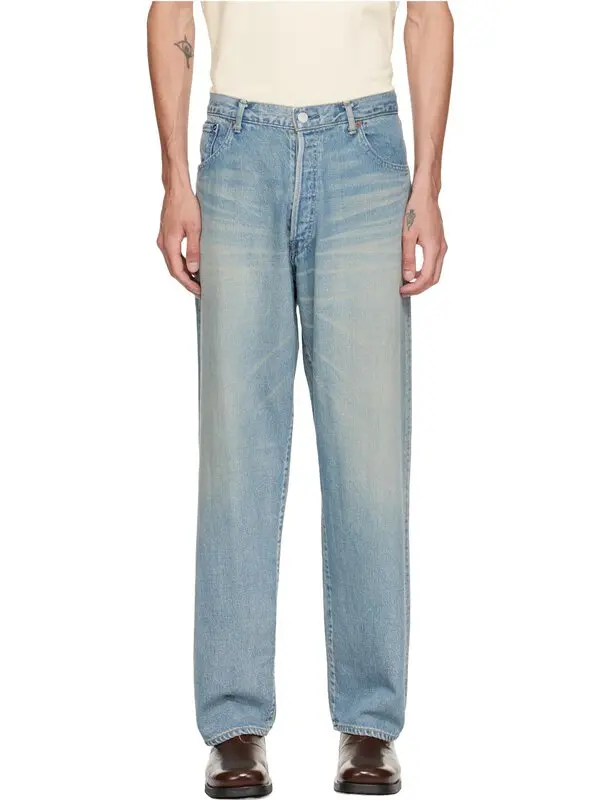 SSSTEIN Oversized Fit Jeans - Indigo