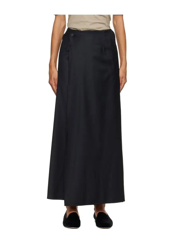 SSSTEIN Maxi Wrap Skirt - Black