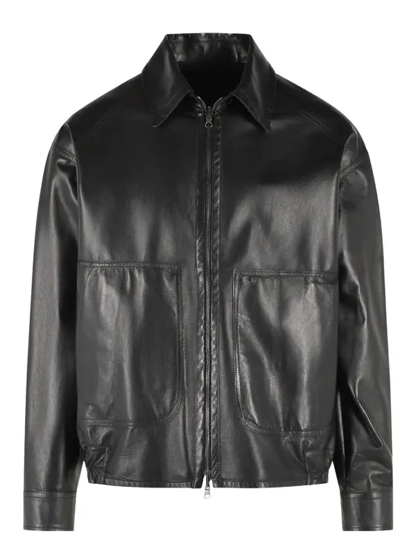 SALVATORE SANTORO Reversible Leather Jacket - Black