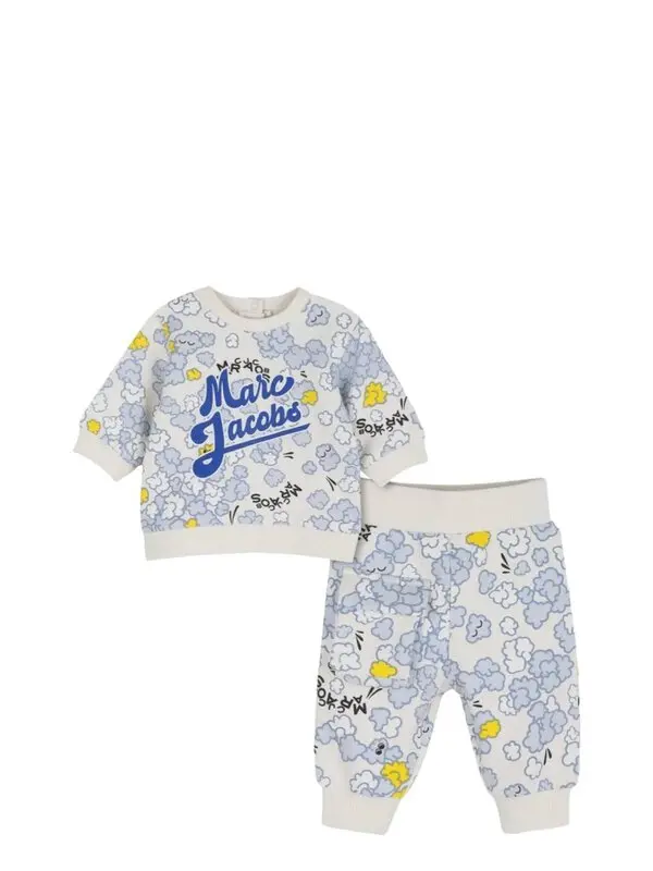 Marc Jacobs Logo-print Sweatshirt And Track Pants Set - Beige