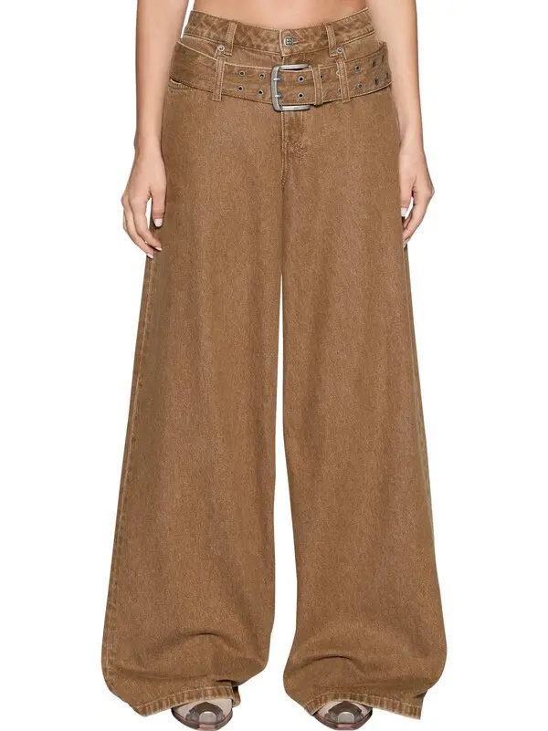 Ksubi Lax Jean Belted Rider - Brown