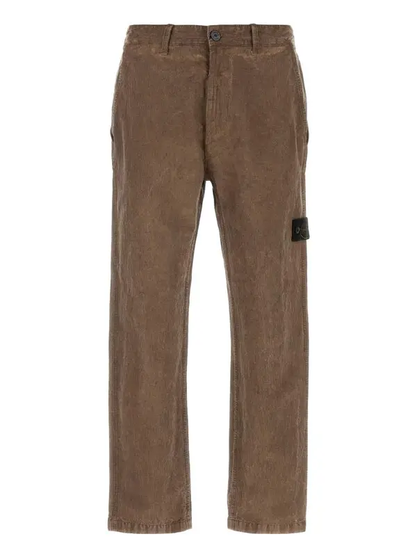 Stone Island Cotton-nylon Utility Trousers - Brown