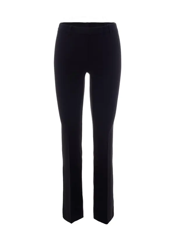 Patrizia Pepe Tailored Slim-leg Full-length Pants - Nero