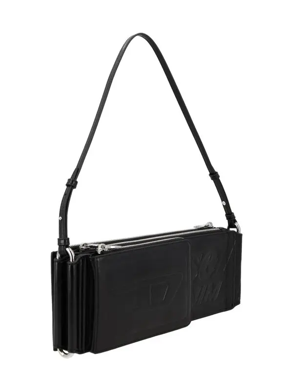 DIESEL® Embossed Mini Shoulder Bag - Black