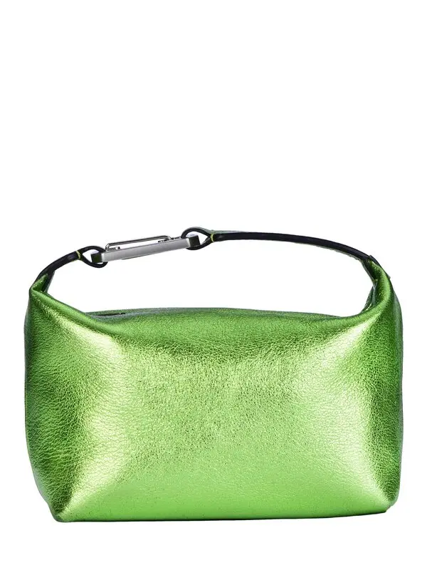 EERA Laminated Leather Moon Bag - Green