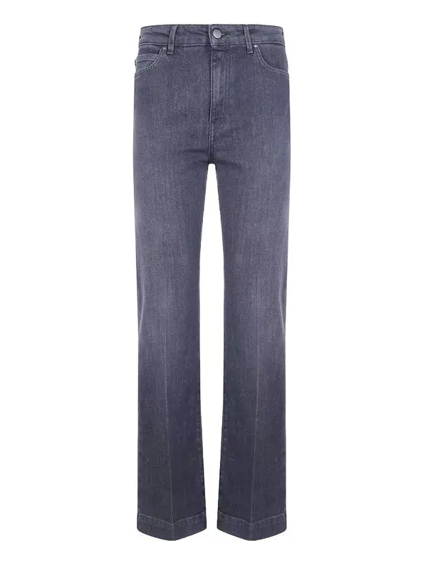 CIGALA'S Pressed-crease Five-pocket Jeans - Grey