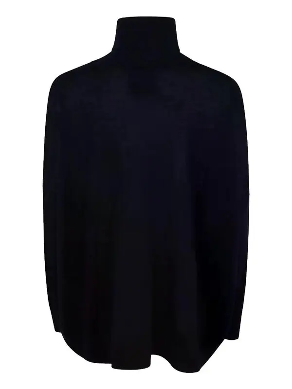 Laboratorio Capri Wool Roll Neck Sweater - Blue