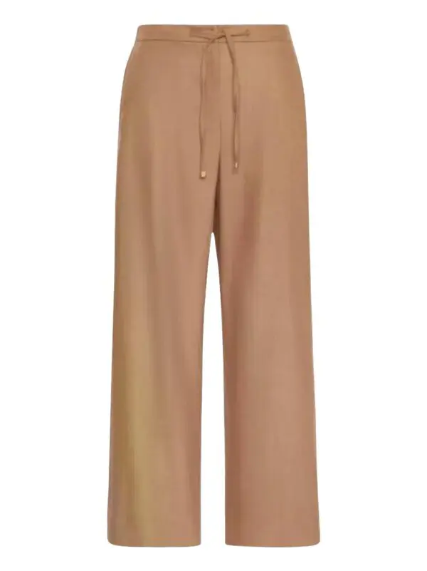 Max Mara Drawstring Wide-leg Trousers - Brown