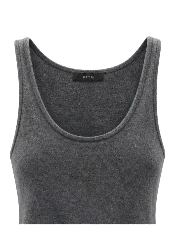 TOCCIN Lani Scoop Neck Tank Top - Grey